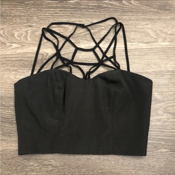 KEEPSAKE the Label | Tops | Keepsake Strappy Caged Bralette Crop Top ...